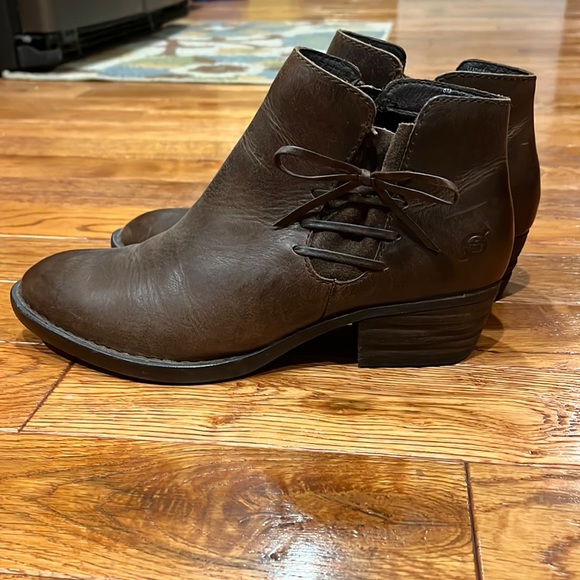 Born | Shoes | Born Brown Leather Booties | Poshmark